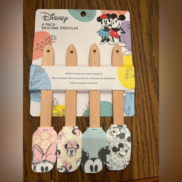 Disney | Kitchen | Disney Mickey And Minnie Mouse Spatula Set | Poshmark